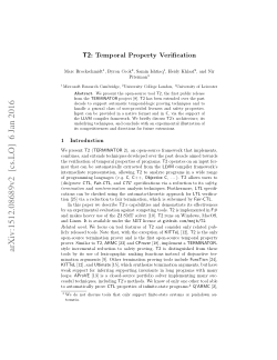 T2: Temporal Property Verification