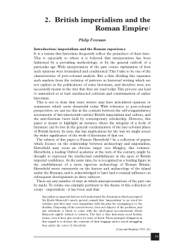 British imperialism and the Roman Empire