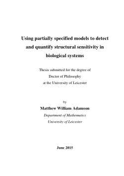 Using partially specified models to detect and quantify structural ...