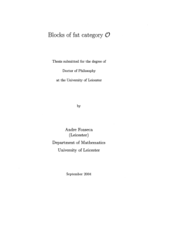 Blocks of fat category O