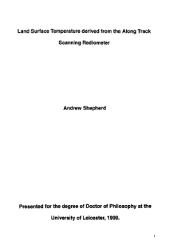 Land Surface Temperature derived from the Along Track Scanning Radiometer