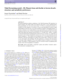 Tidal Downsizing model - III. Planets from sub-Earths to brown dwarfs ...