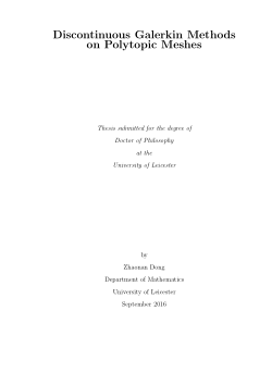 Discontinuous Galerkin Methods on Polytopic Meshes