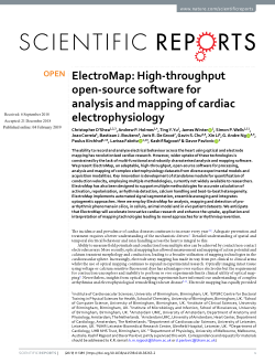 ElectroMap: High-throughput open-source software for analysis and mapping of cardiac ...