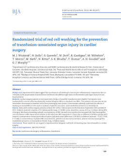 Randomized trial of red cell washing for the prevention of transfusion ...