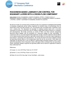 Roughness-based laminar-flow control for boundary layers with a cross-flow component