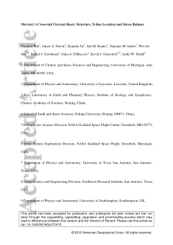 Mercury's Cross-tail Current Sheet: Structure, X-line Location and ...