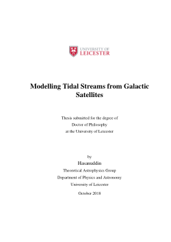 Modelling Tidal Streams from Galactic Satellites