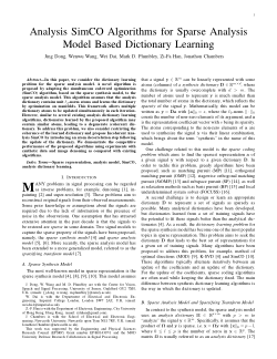 Analysis SimCO algorithms for sparse analysis model based dictionary learning