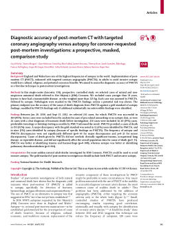 Diagnostic accuracy of post-­‐mortem Computed Tomography with targeted ...