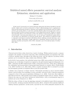 Multilevel mixed-effects parametric survival analysis: Estimation, simulation, and application