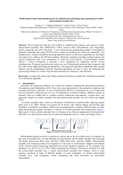 Mathematical model and metaheuristics for simultaneous balancing and sequencing of a robotic ...
