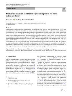 Multivariate Gaussian and Student-t process regression for multi-output prediction