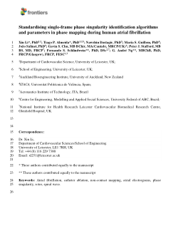 Standardising single-frame phase singularity identification algorithms and parameters in phase ...