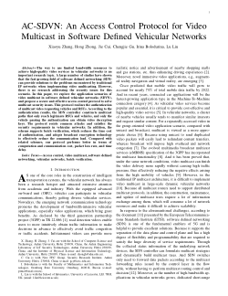 AC-SDVN: An Access Control Protocol for Video Multicast in Software Defined Vehicular Networks