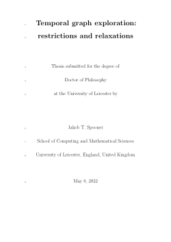 Temporal graph exploration: restrictions and relaxations