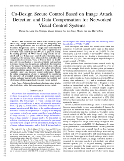 Co-Design Secure Control Based on Image Attack Detection and Data ...