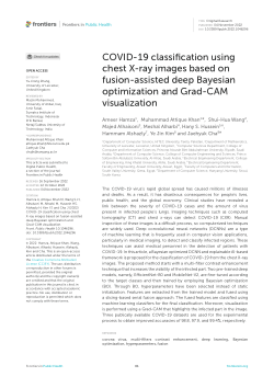 COVID-19 classification using chest X-ray images based on fusion-assisted deep Bayesian ...