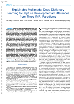 Explainable Multimodal Deep Dictionary Learning to Capture ...