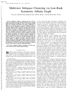 Multiview Subspace Clustering via Low-Rank Symmetric Affinity Graph