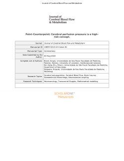 Point-Counterpoint: Cerebral perfusion pressure is a high-risk concept