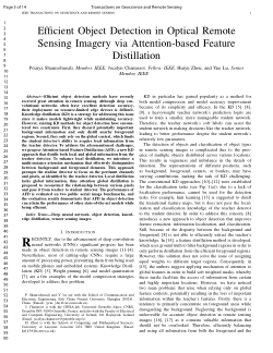 Efficient Object Detection in Optical Remote Sensing Imagery via Attention-based Feature ...