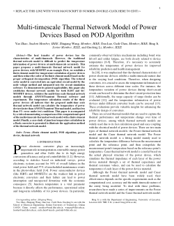 Multi-timescale Thermal Network Model of Power Devices Based on POD ...
