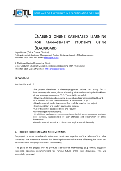 Enabling Online Case-Based Learning For Management Students Using ...