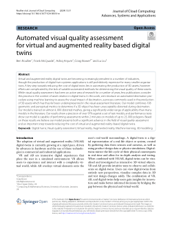 Automated visual quality assessment for virtual and augmented reality ...