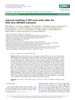 Improved modelling of SEP event onset within the WSA–Enlil–SEPMOD framework