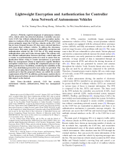 Lightweight Encryption and Authentication for Controller Area Network of Autonomous Vehicles