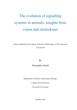 The evolution of signalling systems in animals: insights from vision ...