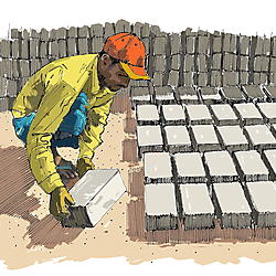 Making bricks