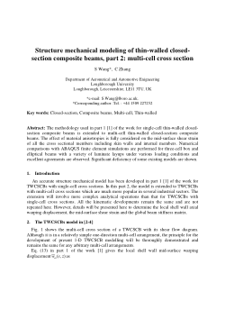 Structure mechanical modeling of thin-walled closed- section composite beams, part 2: multi-cell ...