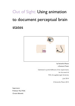 Out of sight: using animation to document perceptual brain states