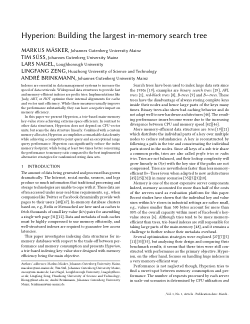 Item - Hyperion: Building the largest in-memory search tree ...