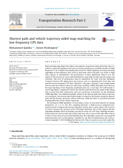Shortest path and vehicle trajectory aided map-matching for low ...
