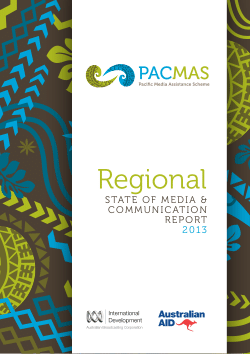 PACMAS: state of media and communication report: regional