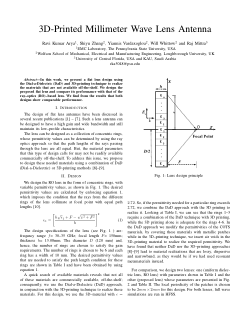 3D-printed millimeter wave lens antenna