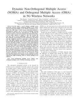 Dynamic non-orthogonal multiple access (NOMA) and orthogonal multiple access (OMA) in 5G ...