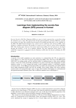 Learnings from implementing the excreta flow diagram (SFD) process in ...