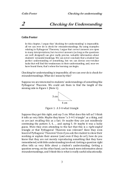 Checking for understanding