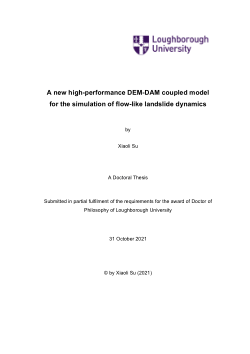 A new high-performance DEM-DAM coupled model for the simulation of flow ...