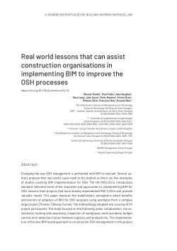 Real world lessons that can assist construction organisations in ...