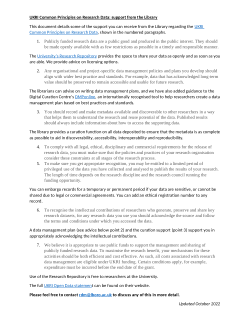Item - UKRI Common Principles on Research Data: support from ...
