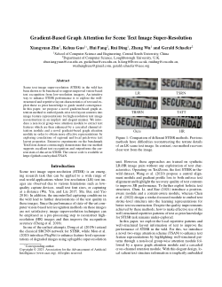 Gradient-based graph attention for scene text image super-resolution