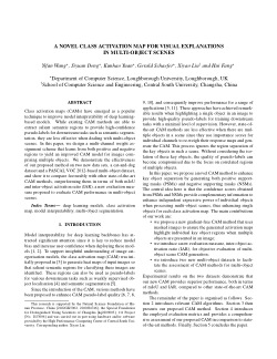 A novel class activation map for visual explanations in multi-object scenes