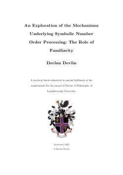Item - An exploration of the mechanisms underlying symbolic number ...
