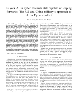 Is your AI in cyber research still capable of leaping forwards: the US and China military’s ...