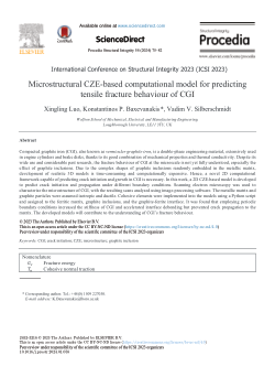 Microstructural CZE-based computational model for predicting tensile fracture behaviour of CGI